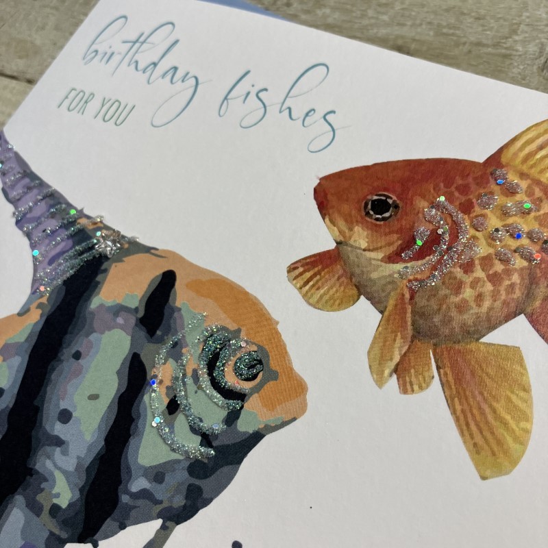 TROPICAL FISH BIRTHDAY CARD (S369)